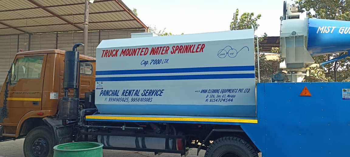 Truck Mounted Water Sprinkler On Rent Service In Delhi NCR.